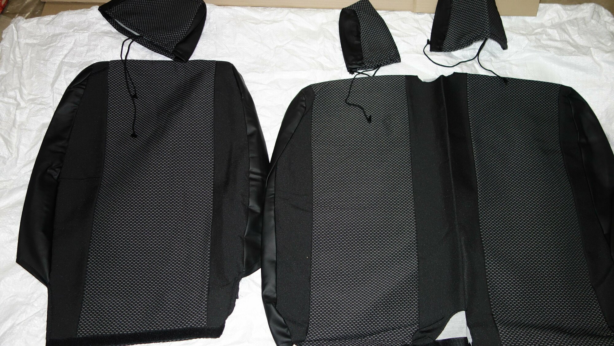 Чехлы на сиденья жаккард для: Volkswagen Crafter (3 места) с 06г. / Mercedes Sprinter c 06-13г.