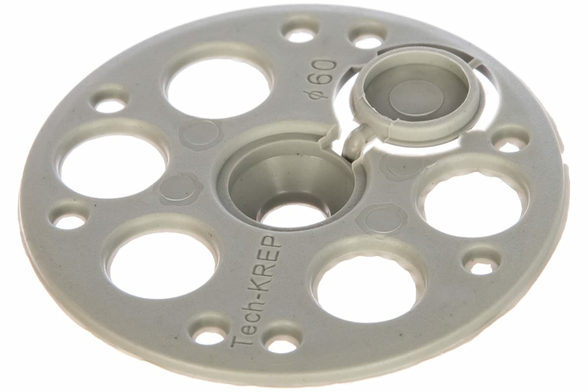 Шайба Tech-Krep Пластиковая для крепления изоляции, диаметр 60 мм, комплект 500 штук