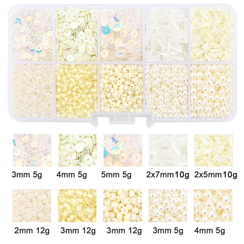 Бисер стеклянный Ivory 12g