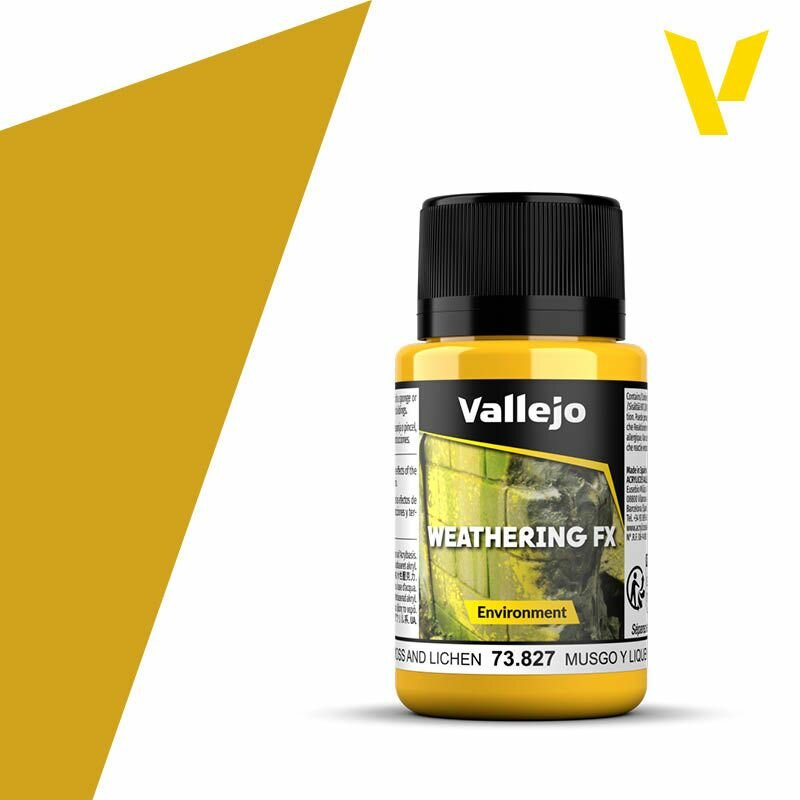 Краска Vallejo серии Weathering Effects - Moss and Lichen (40 мл)