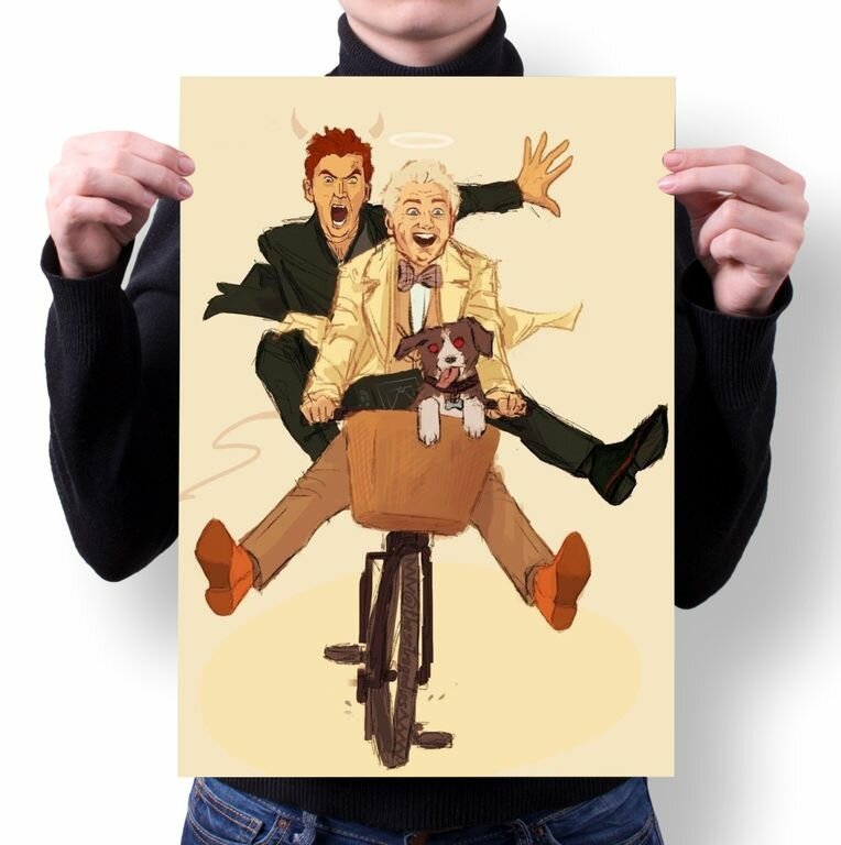 Плакат Благие знамения, Good Omens №7, А2
