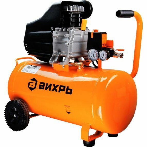 Компрессор поршневой Вихрь КМП-50/300АМ оранжевый