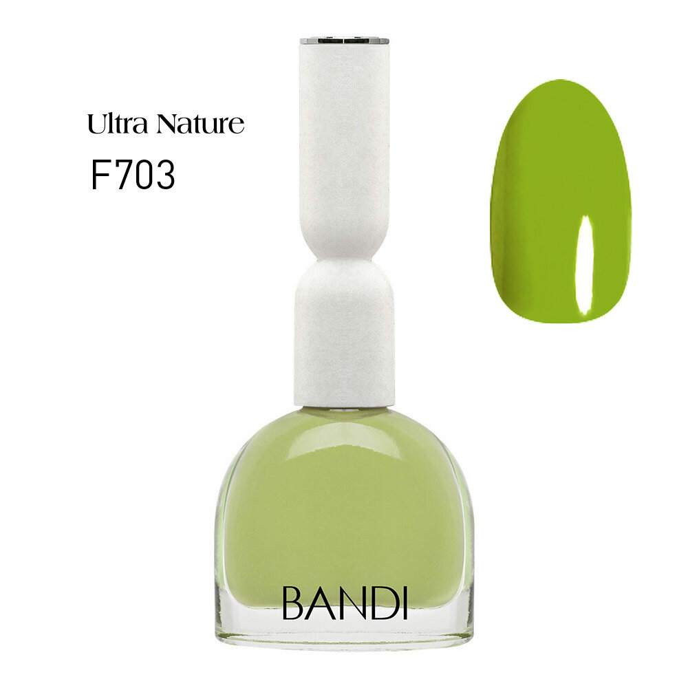 Лак для ногтей BANDI Ultra Nature, Candy green, F703s, 10 мл
