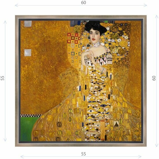 Картина Декор Депо Густава Климта Портрет Адель Блох-Бауэр Матовый холст в раме 60х60 см