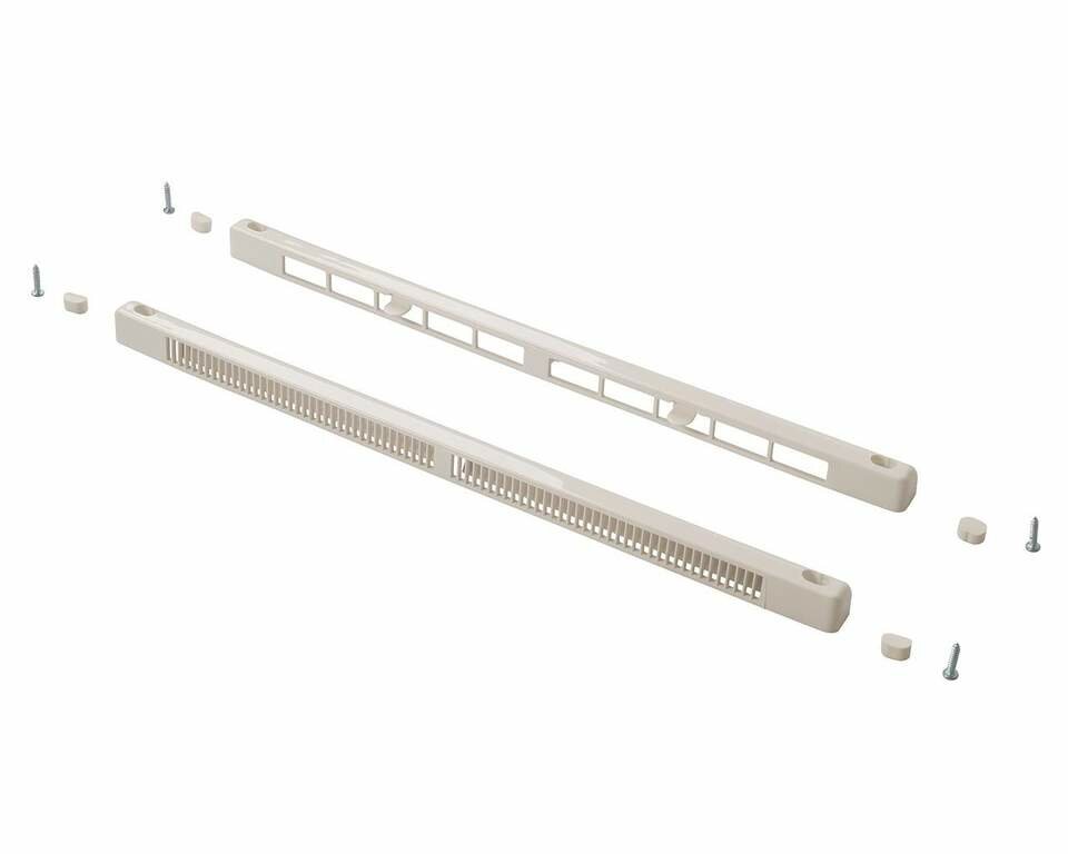 Клапан вентиляционный SM Tip Vent и козырек наружный Press, c контролем потока воздуха, расход 9-35 м3/ч, белый