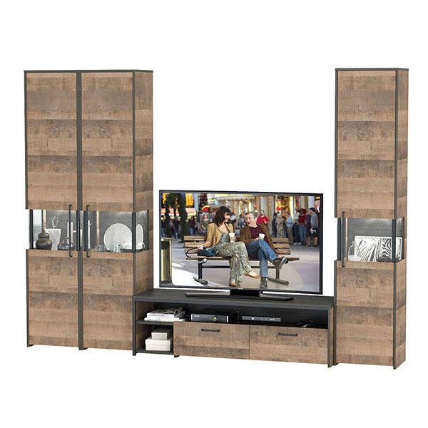 Трувор Гостиная 032, цвет дуб гранж песочный/интра