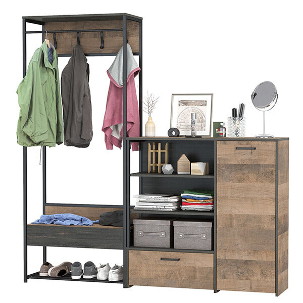 Прихожая Трувор 15.120 + Комод 13.307.01, цвет дуб гранж песочный/интра