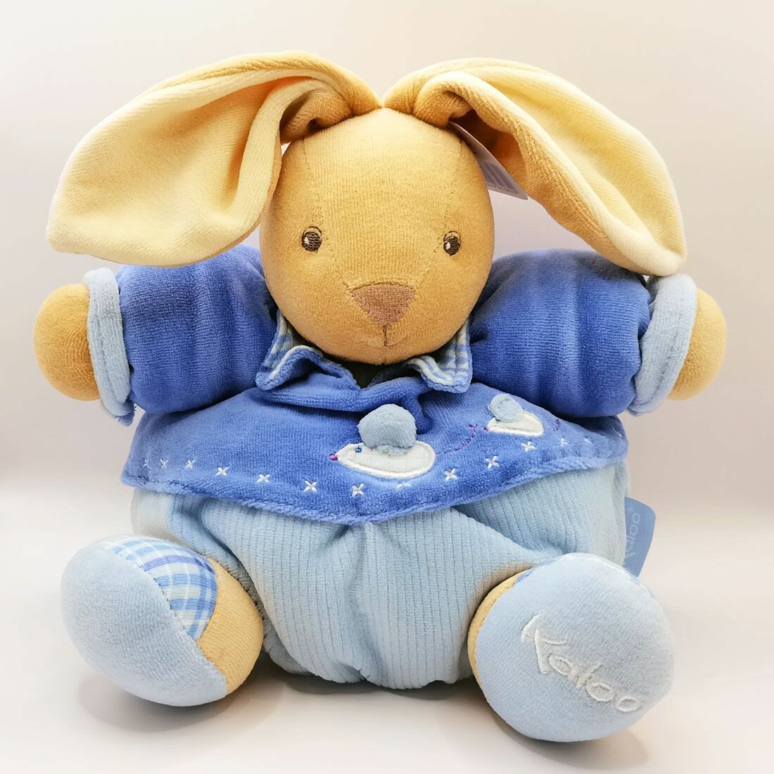 Кролик Kaloo 9610820 мягкая игрушка Medium Blue Rabbit Высота 25 см Kaloo Blue Франция