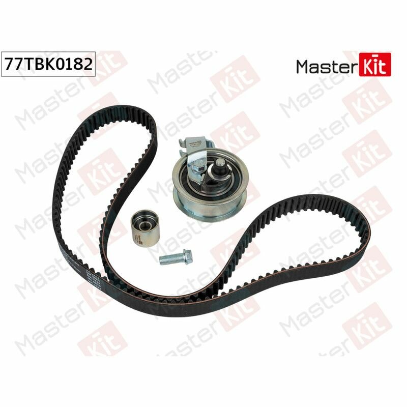 Комплект ремня ГРМ для а/м Volkswagen Passat, AUDI A4, SKODA Octavia, MASTERKIT 77TBK0182