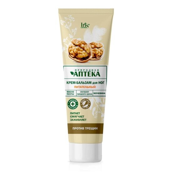 Крем-бальзам для ног Iris питательный, Природная аптека, 100 мл