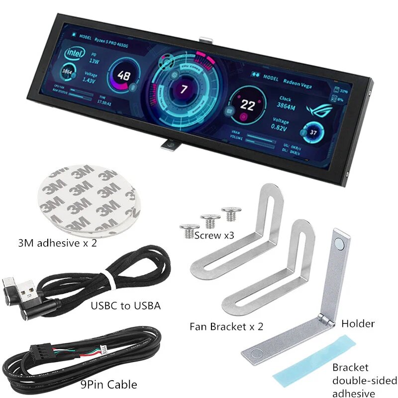 ERISU AUDIO Turing 8,8-дюймовый USB дисплей 8.8inch Black