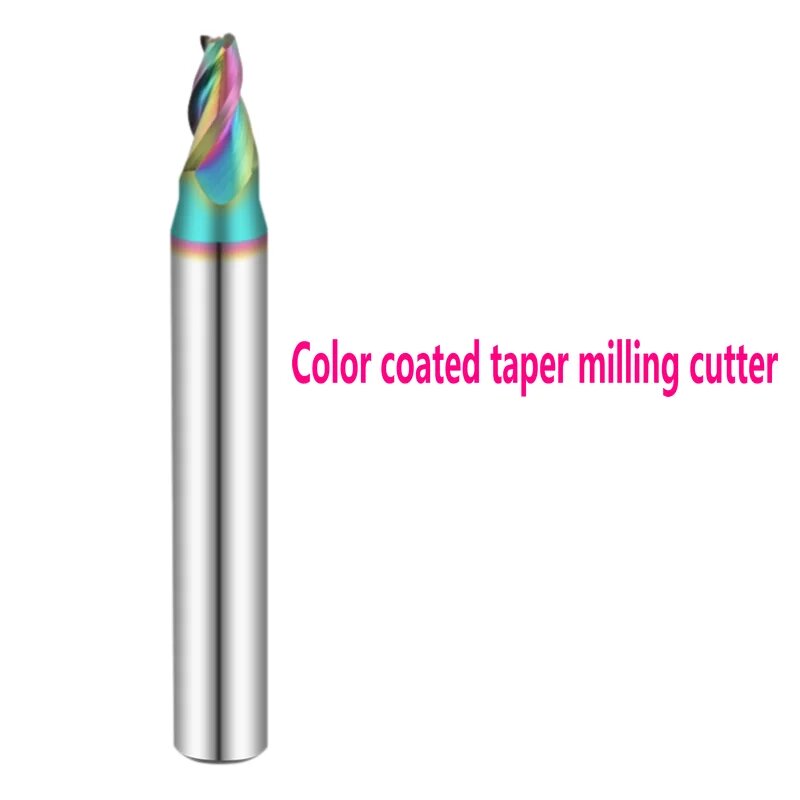 Встроенный керамический конусный Фрезерный резак с Processing aluminum, 0.5X10dX9.9XD4X50X2T