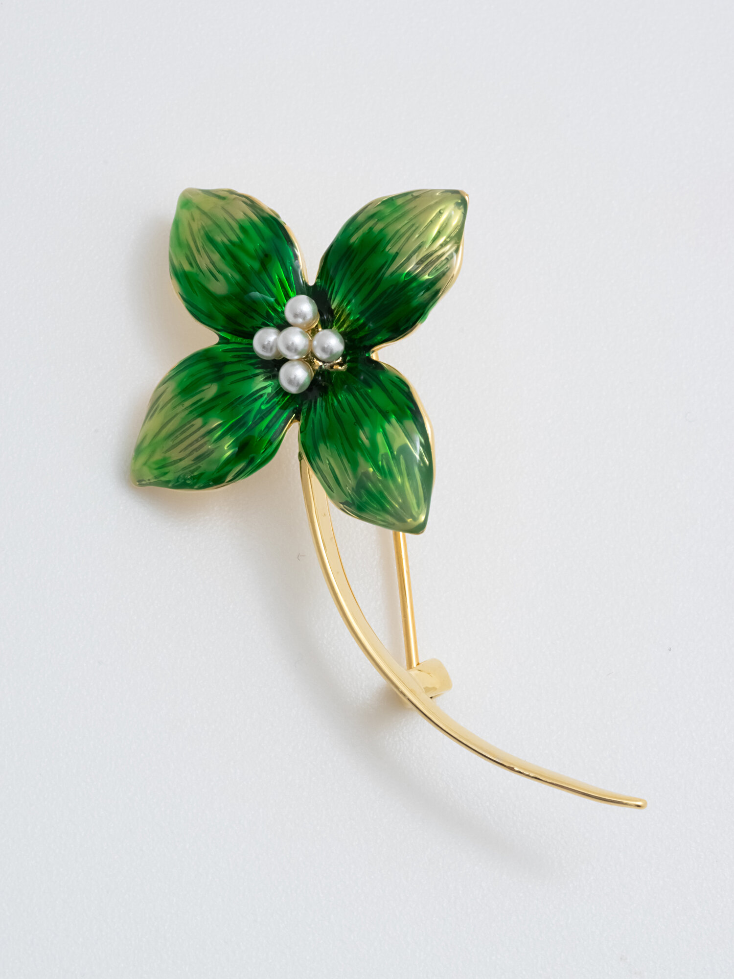 Брошь, жемчуг имитация