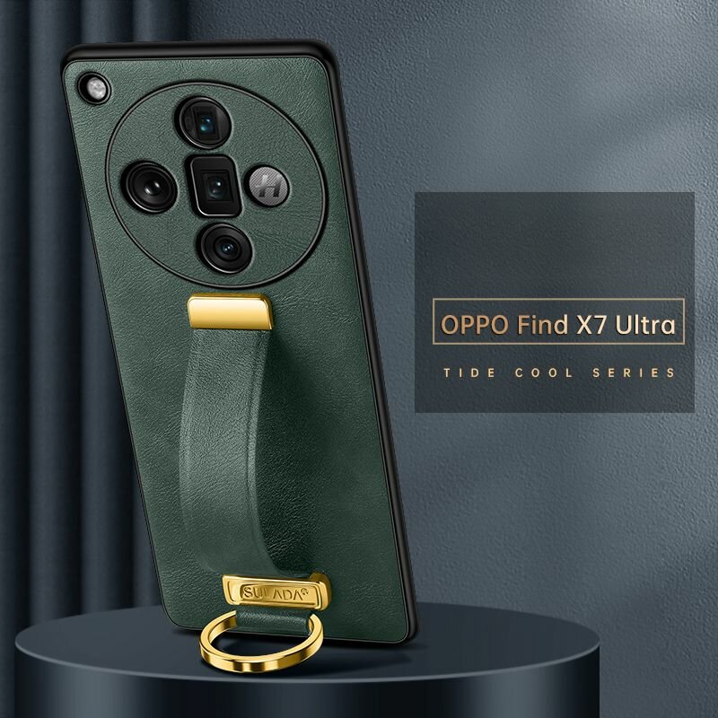 SULADA Роскошное коже чехол для Oppo Find X7 Ultra (Оппо Find X7 ультра) Нескользящий и удобный
