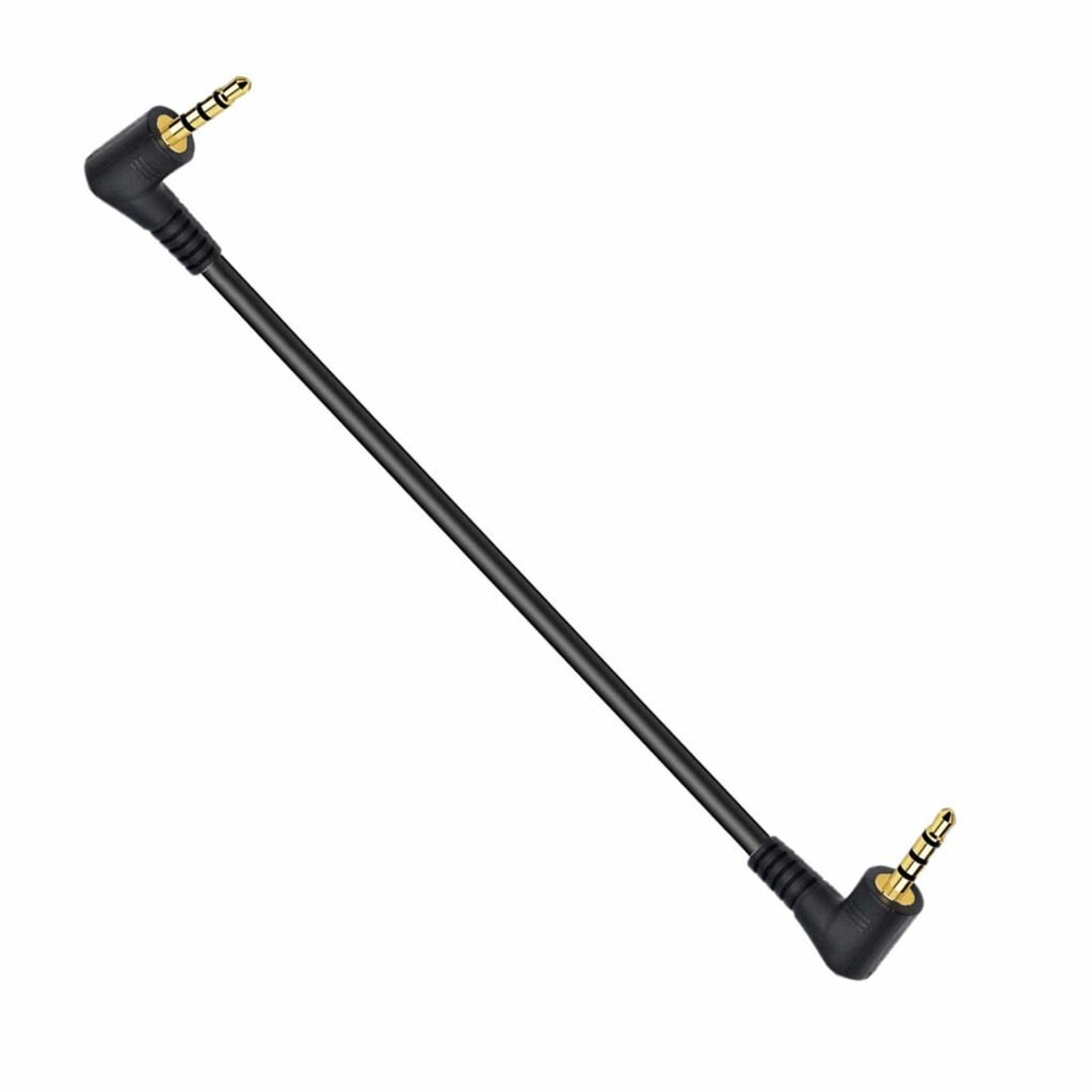 Аудиокабель 2.5 мм, 4 секции - 30 см, два изгиба