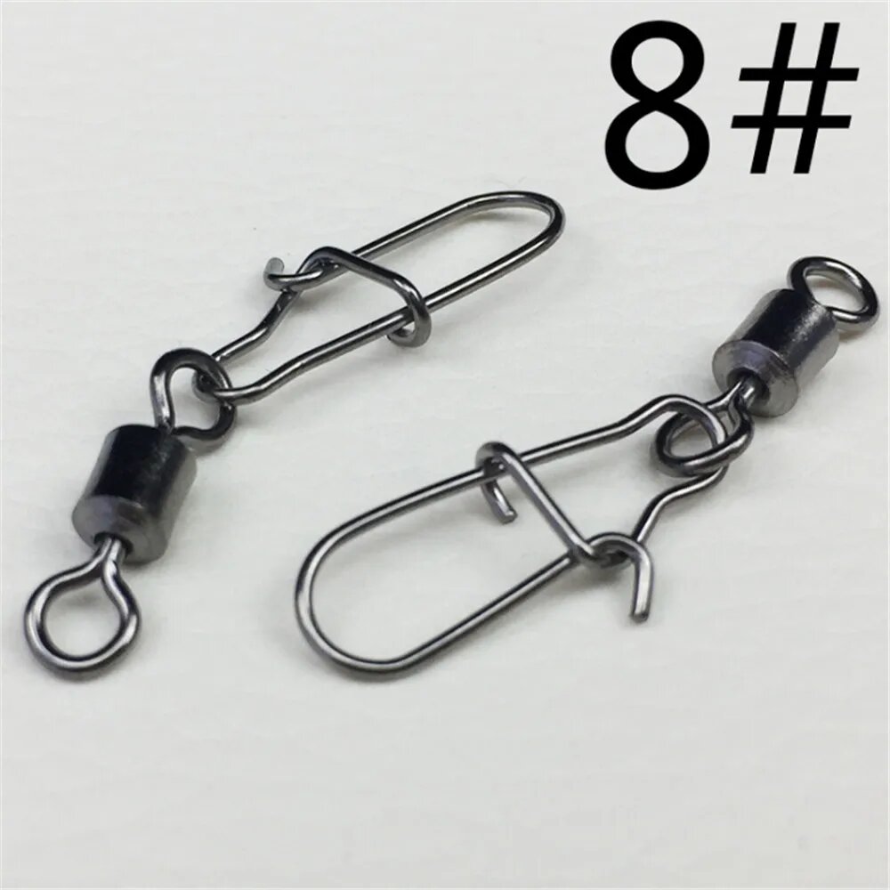 Коннекторы рыболовные Fishinapot, 10 шт, нержавеющая сталь 8