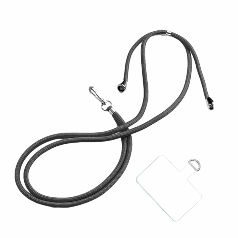 Ремешок для телефона с нашивками. Регулируемый нейлоновый шейный ремешок большинства смартфонов. Плечо через плечо.