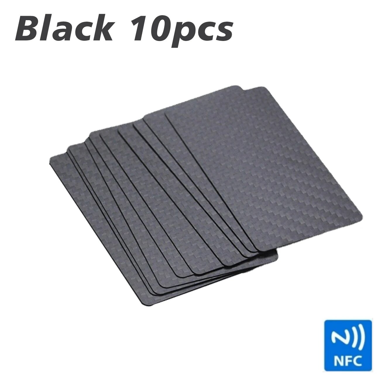 NFC карты из углеродного волокна XMSJ Black 10Pcs