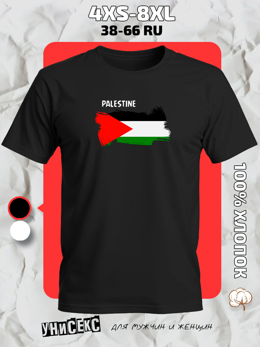 Футболка с принтом флаг Палестина Palestine