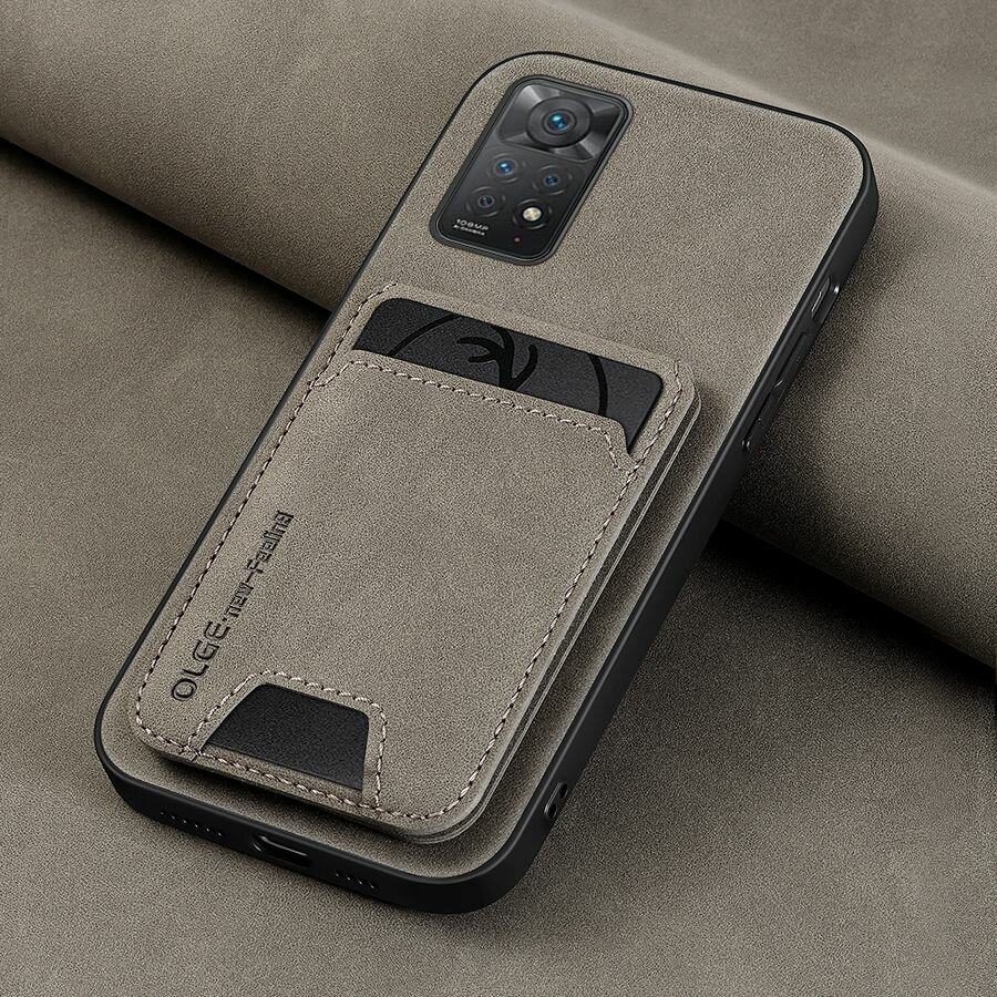 OLGE Кожаный Чехол Для Xiaomi Redmi Note 11 Pro/11 Pro 5G/11E Pro/ Redmi Note 12 Pro 4G / Сяоми Редми Нот 11 Про С Картхолдером , Противоударный , Нескользящий И Удобный