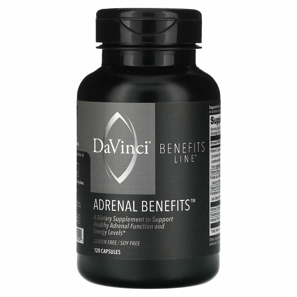 DaVinci Laboratories, Benefits Line, Adrenal Benefits, 120 капсул