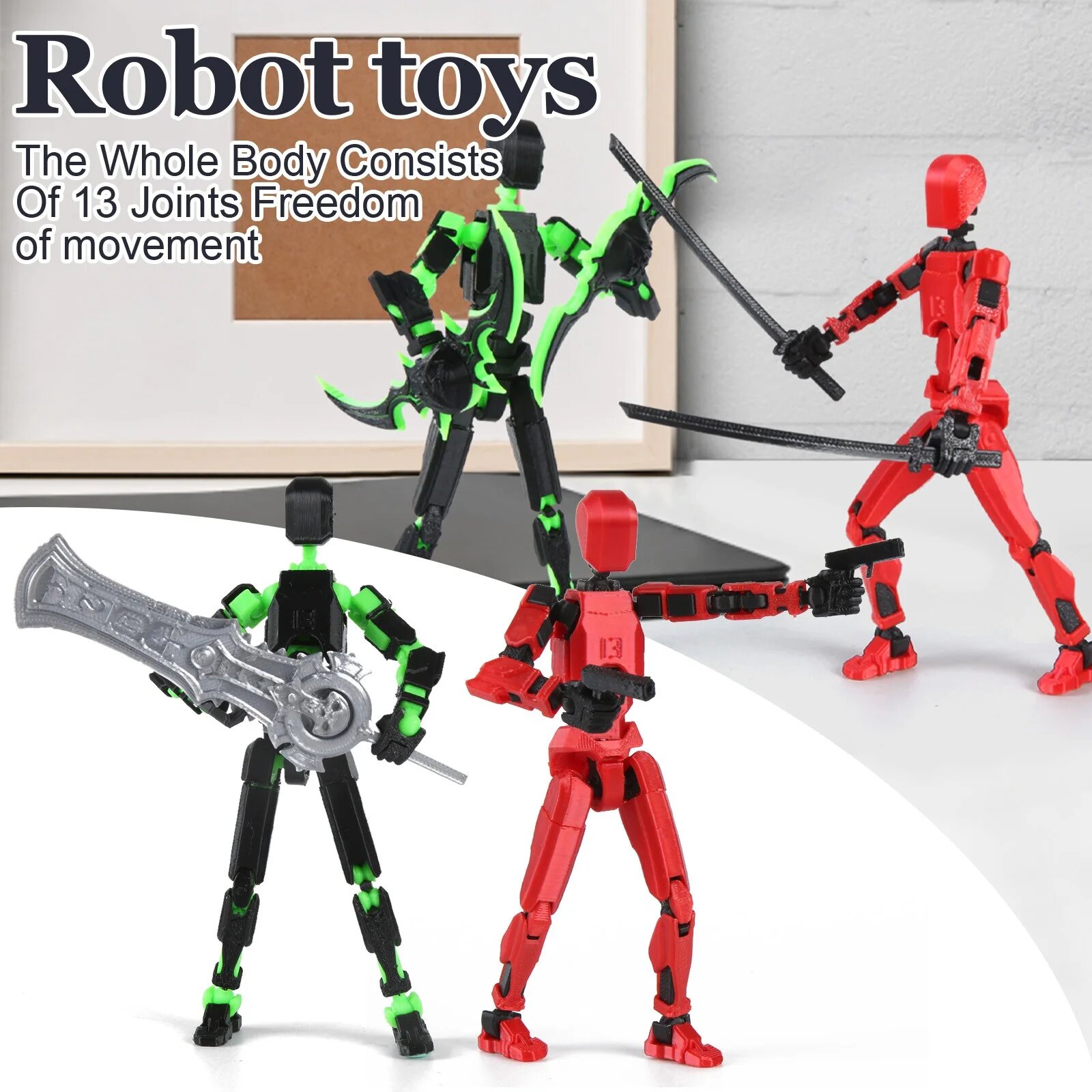Набор игровых фигурок Titan 13, набор мобильных кукол, 3D-печатная мобильная кукла-робот Titan, подвижная мобильная кукл