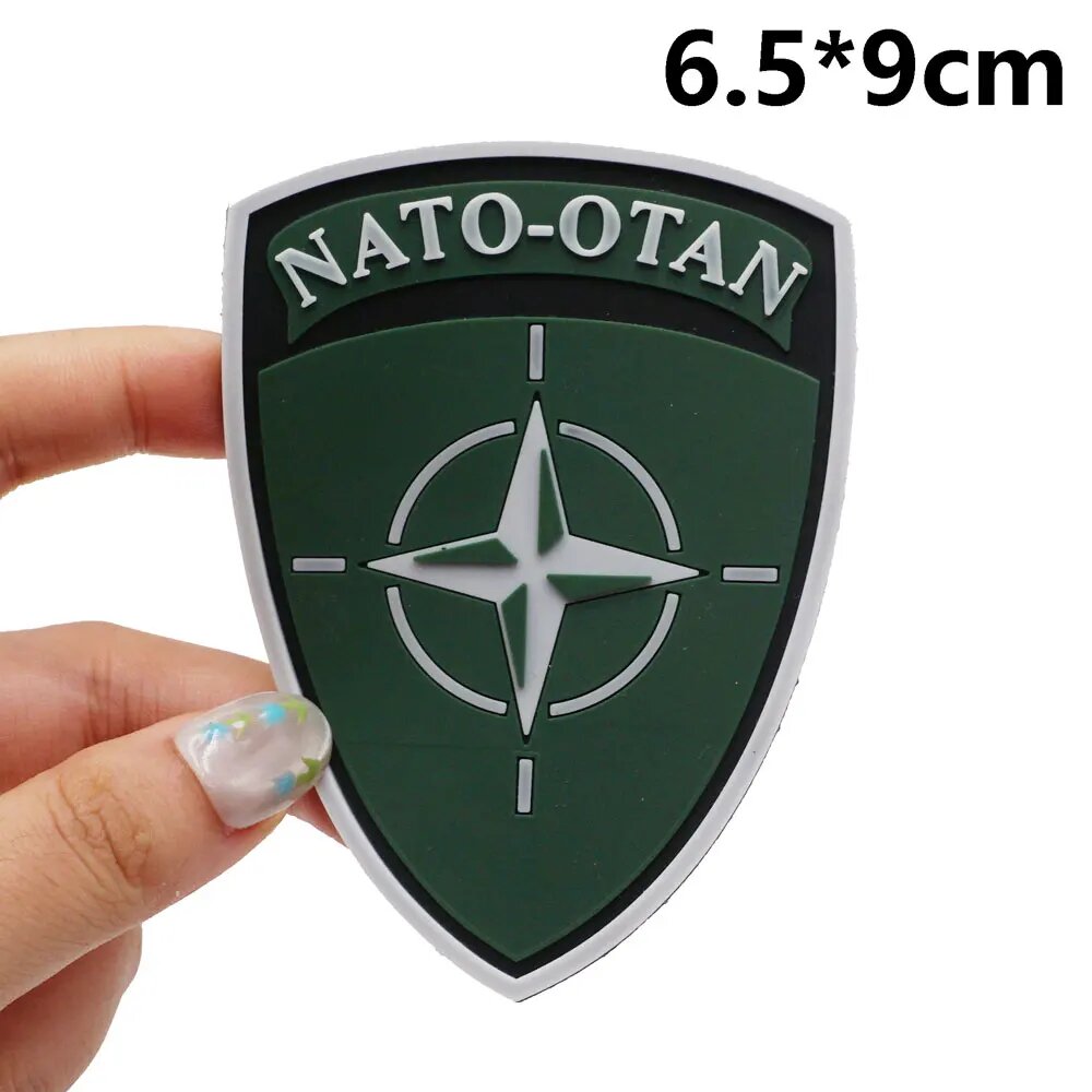 Тактические нашивки NATO-OTAN из ПВХ PVC66