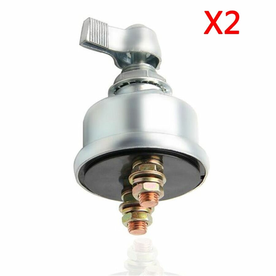 2 шт. тяжелые 2-постовые гоночные мастер-батареи с быстрым разъемом, выключатель отключения, отключение