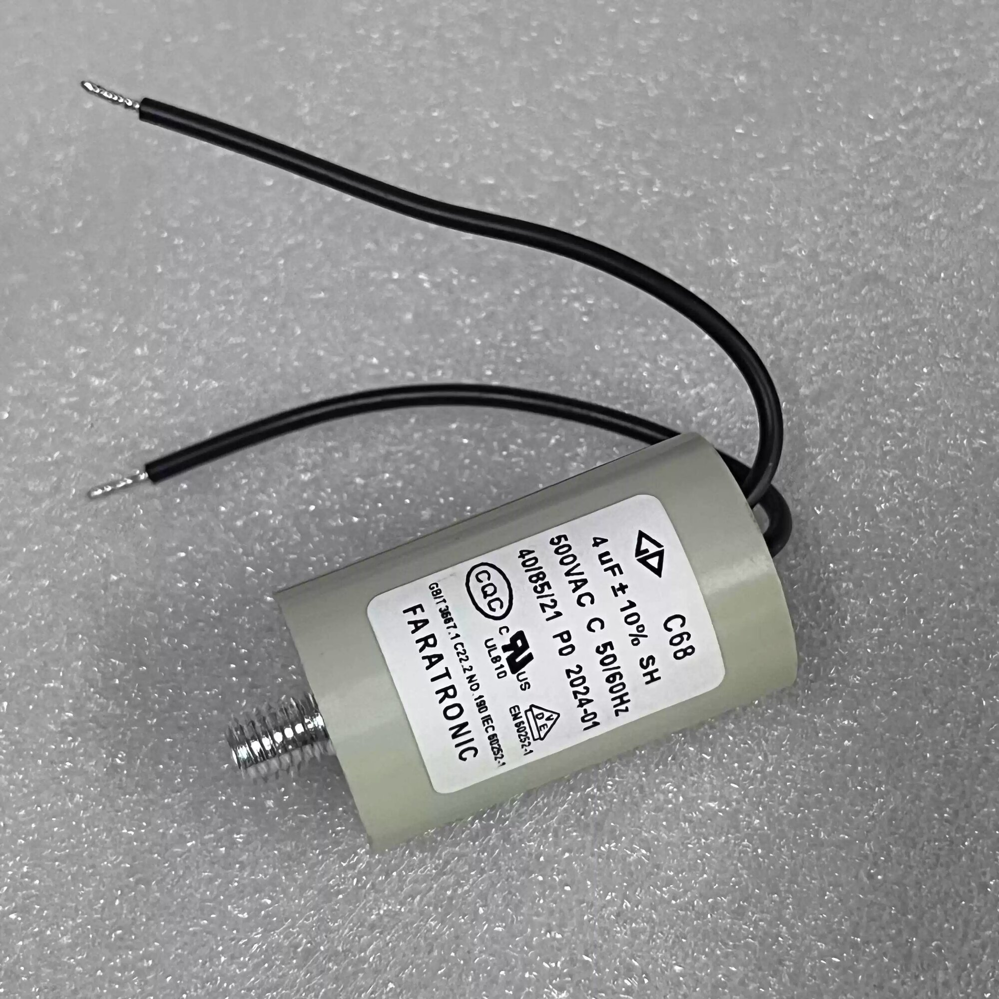 Серия C68 SH 4UF 500V AC завинченный хвост высоковольтный конденсатор стартера мотора 1шт цена