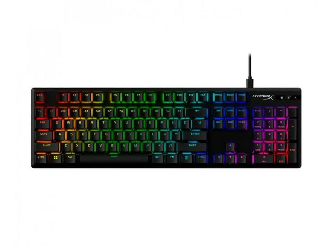 Игровая клавиатура HyperX Alloy Origins PBT, (HyperX Red), черный