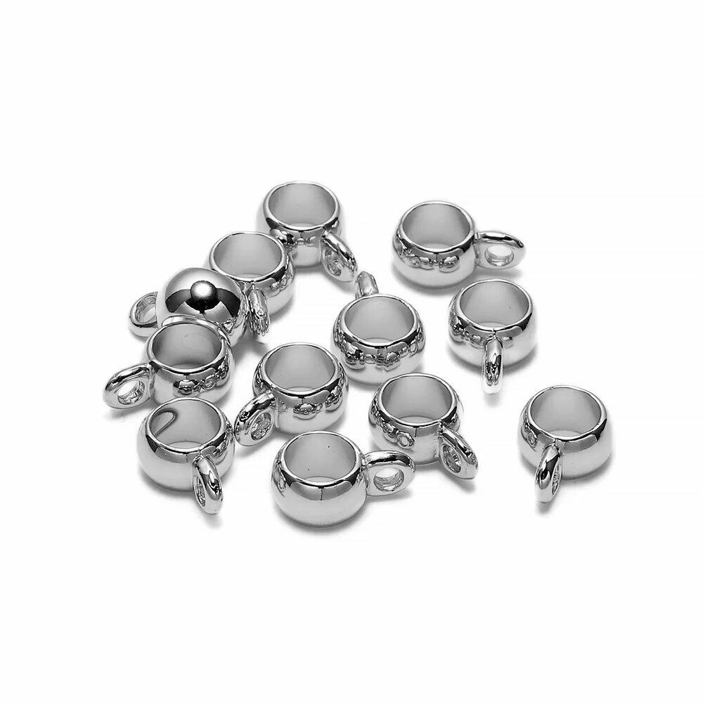 Подвески акриловые YouYoungDifferent 50 шт. 8mm x 50pcs, Rhodium