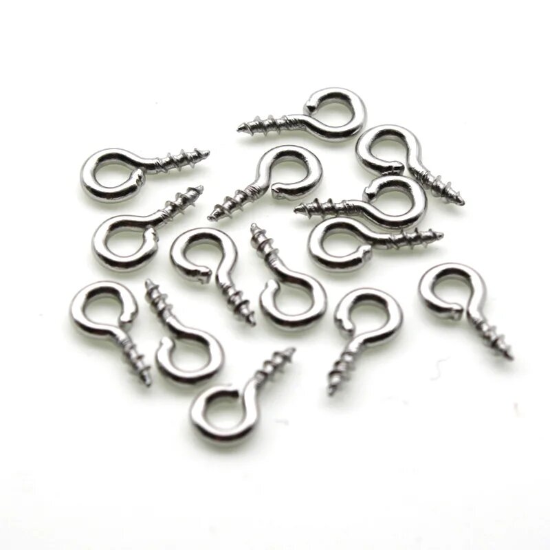 Крючки для подвешивания из нержавеющей стали, steel, 100 шт