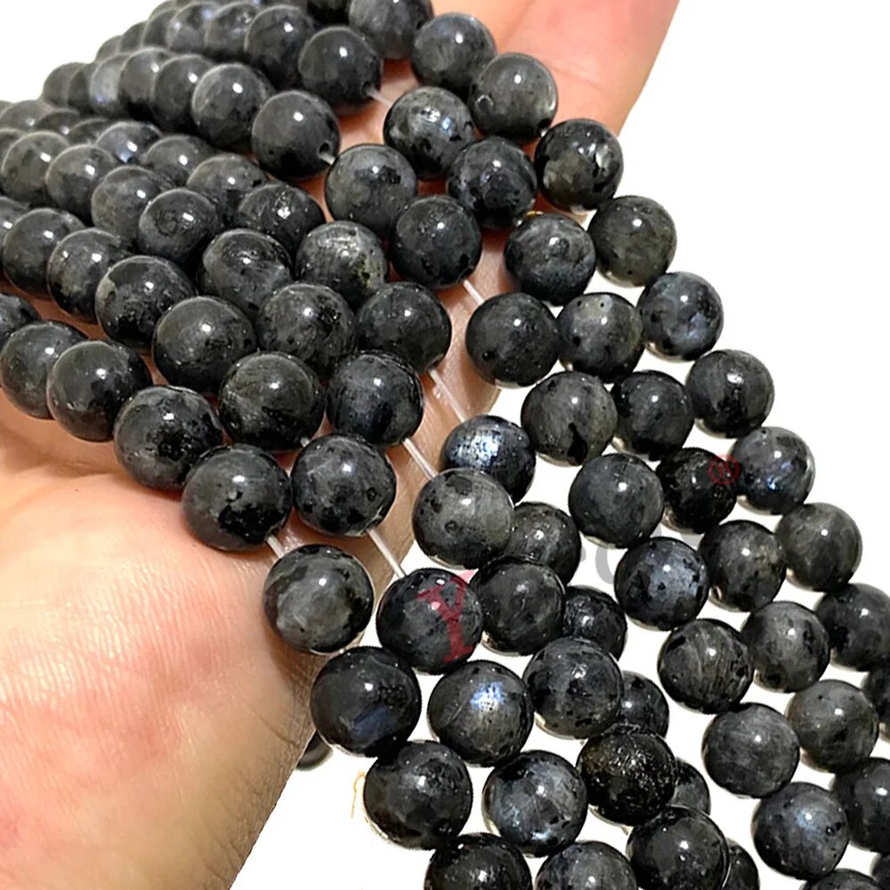 Бусины из лабрадорита YWROLE, круглые, 4-12 мм 10mm about 36pcs