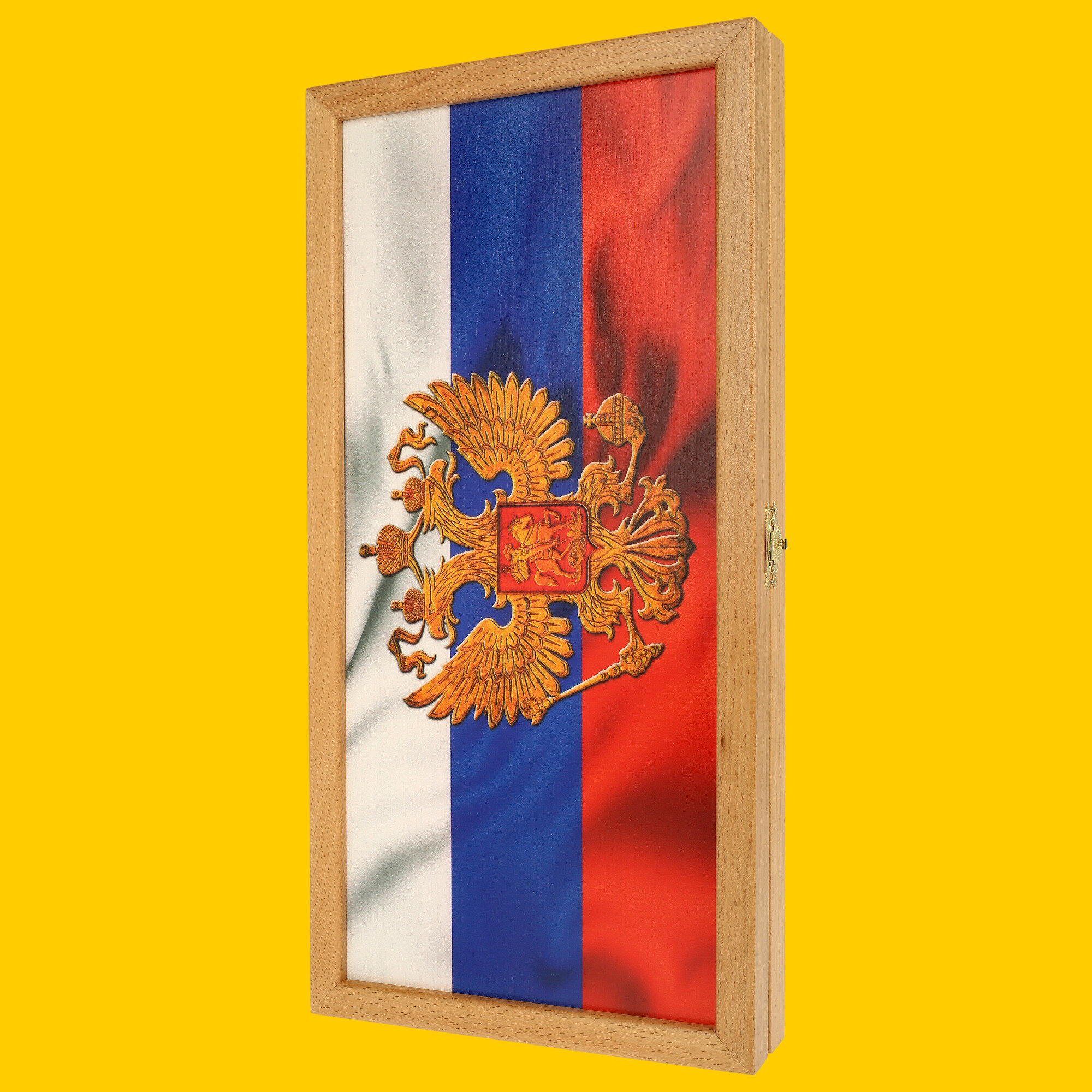 Нарды, шашки Герб России №2 (бук)