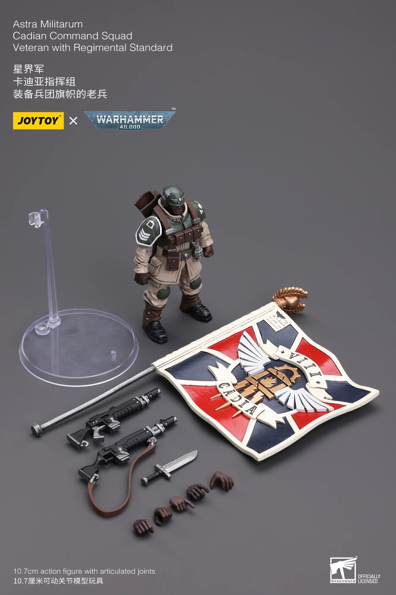 JOYTOY Warhammer 40K Astra Militarum Cadian Command Squad 1/18 Фигурки