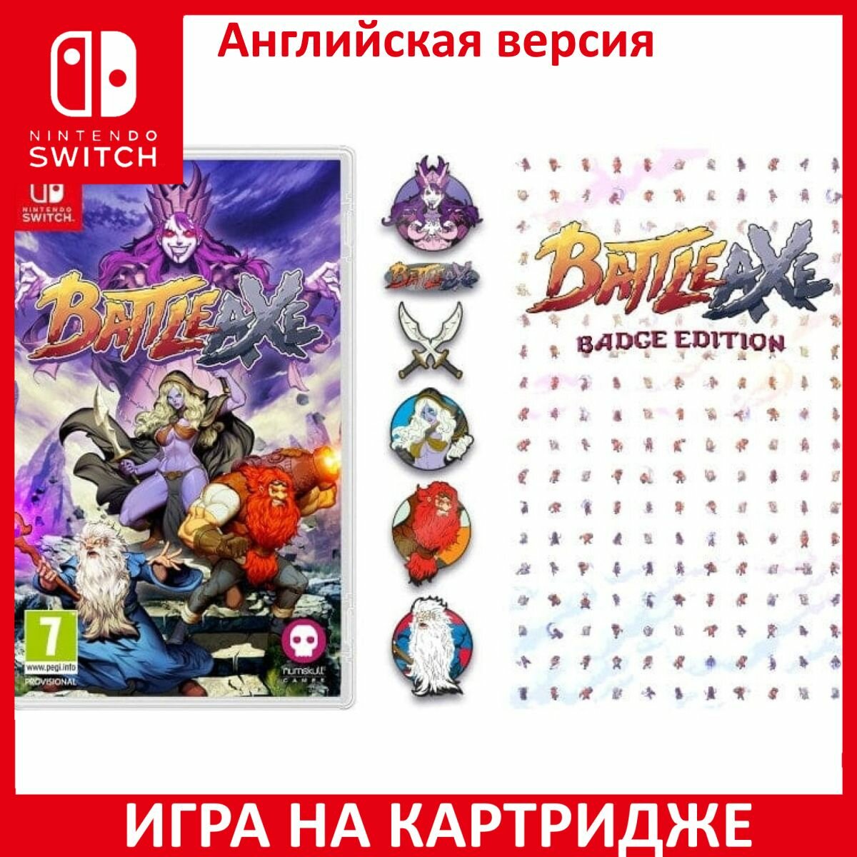 Игра Battle Axe Badge Edition Switch Картридж на Nintendo Switch Английская версия