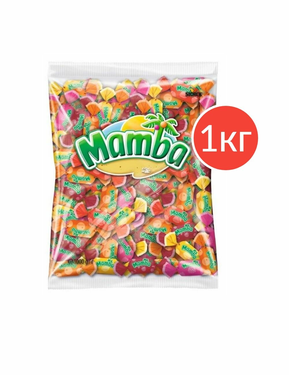 Конфеты жевательные Mamba Ассорти, 1кг