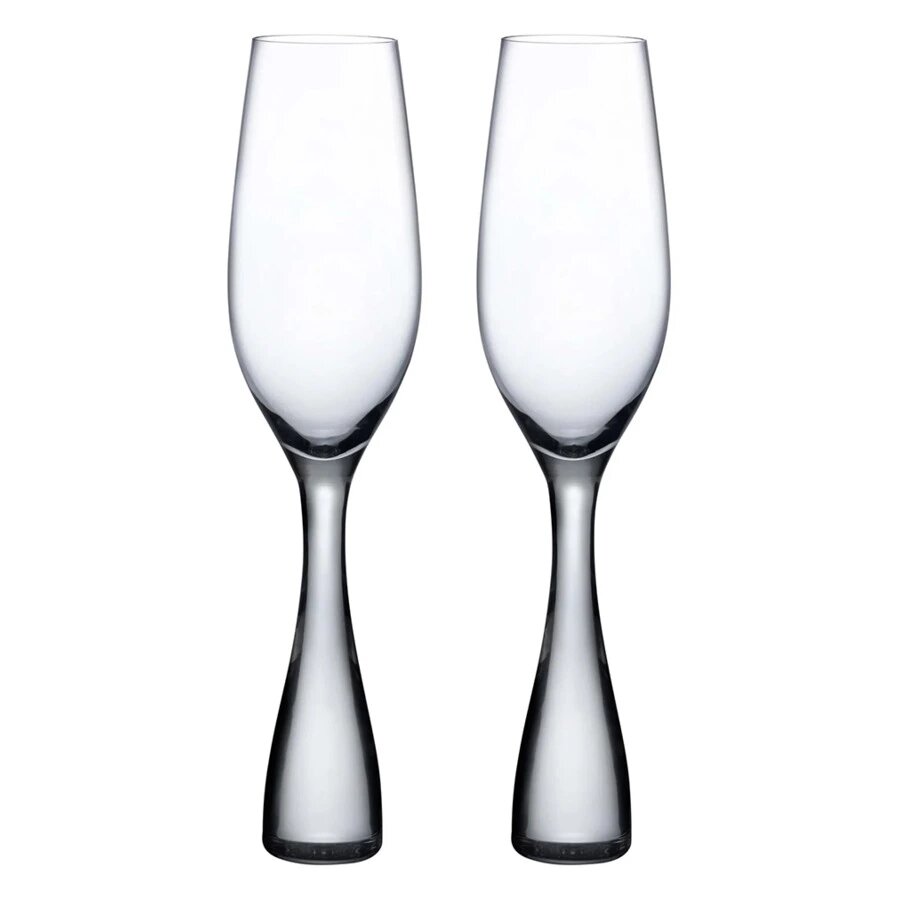 Набор бокалов для шампанского Nude Glass Wine Party 250 мл, 2 шт, стекло хрустальное