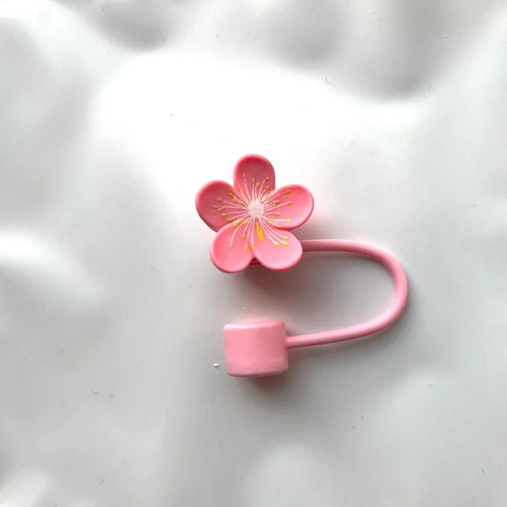 Силиконовые крышки для трубочек Сакура, 5-10 мм, Style 5-10mm