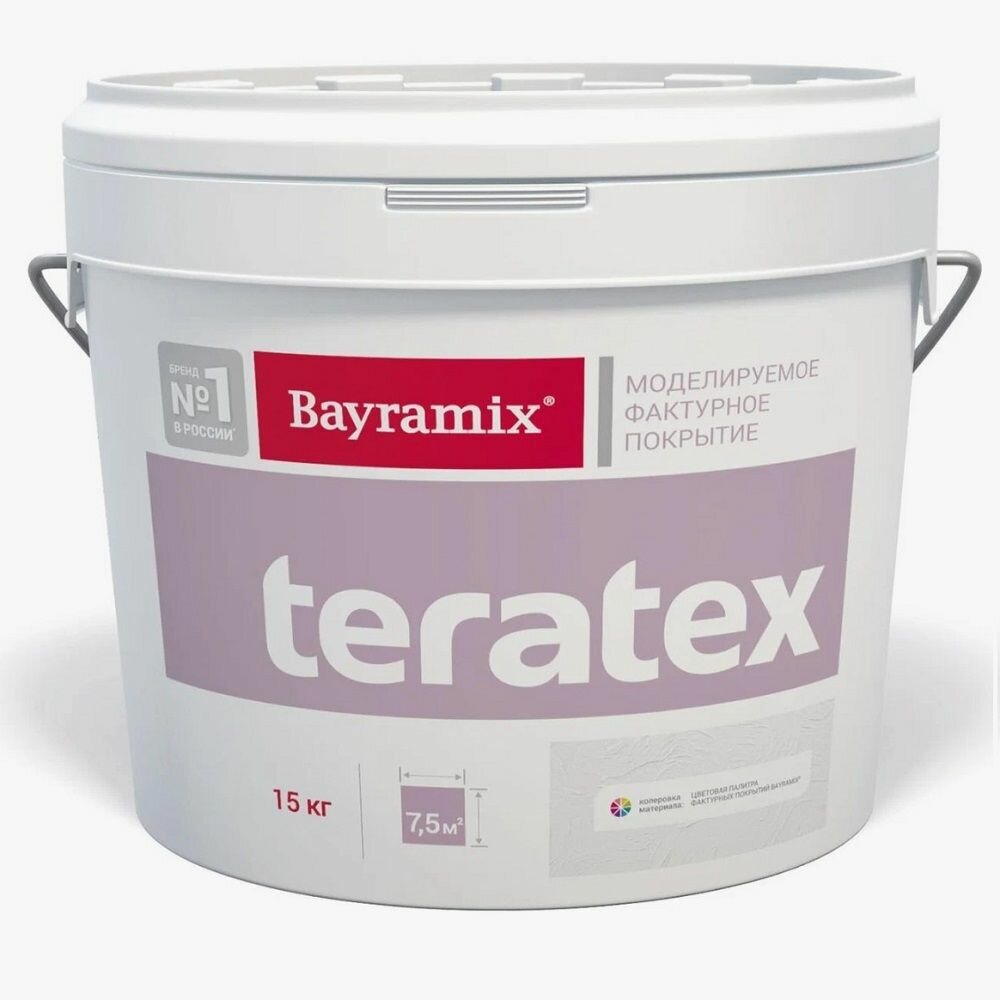 Штукатурка декоративная текстурная Bayramix Teratex (15кг) 001 белый