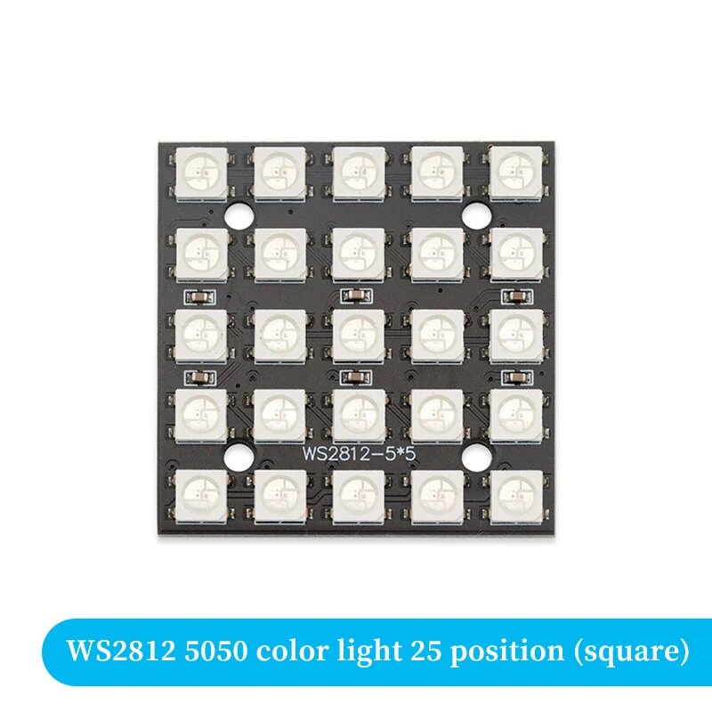 Светодиодная матрица WS2812 5x5, Square 25Bits