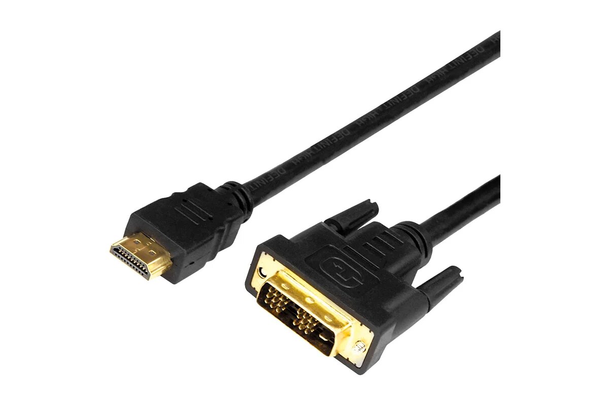 REXANT HDMI - DVI-D кабель 2 м с фильтрами и позолоченными контактами Gold 17-6304