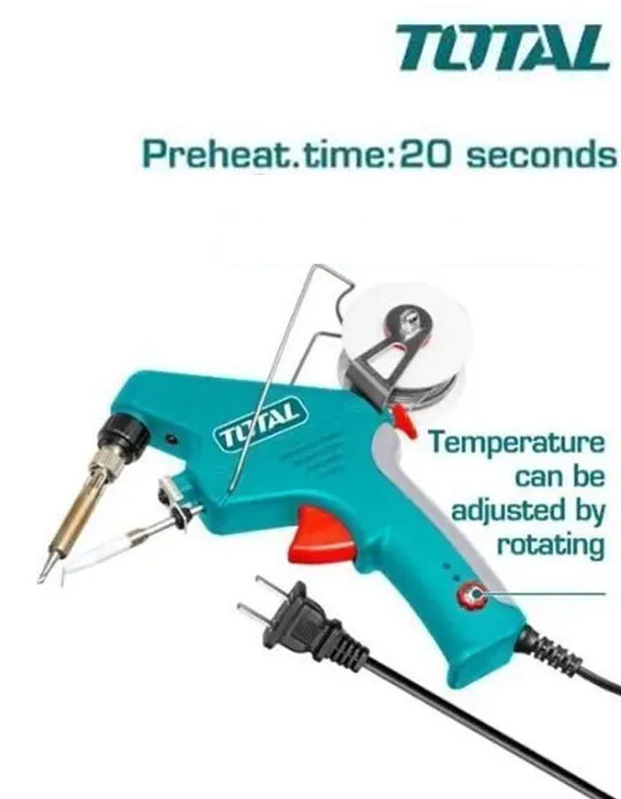 Паяльник 90Вт, Керамический нагревательTOTAL TET160732