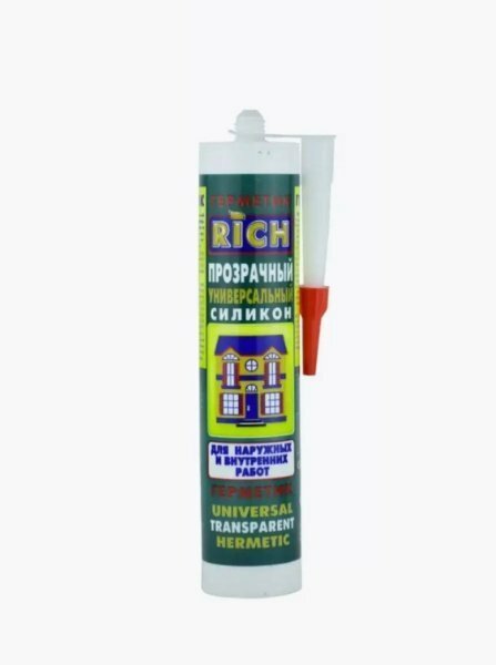 Герметик RICH силик. универс. прозрачный 280мл