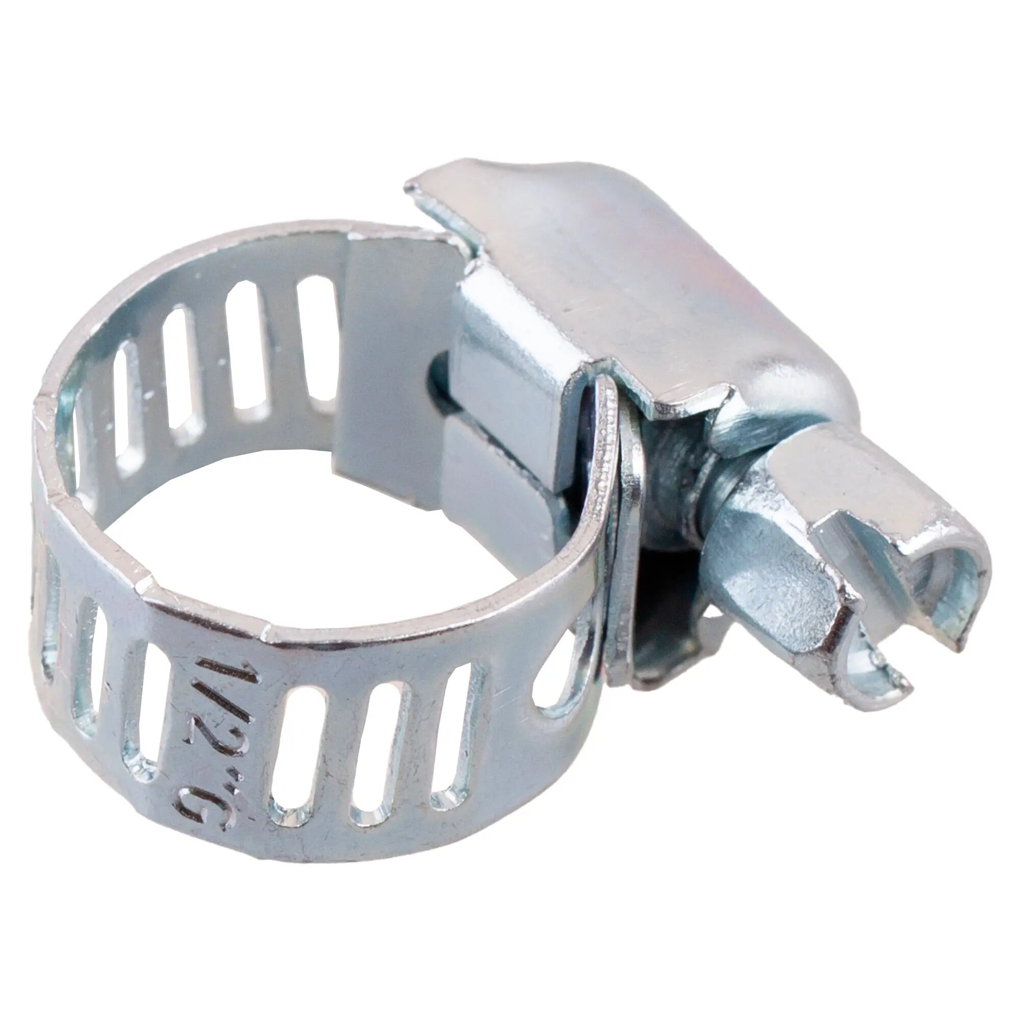 Хомут червячный оцинкованный 12-20 мм набор из 2 шт для труб, шлангов и водоснабжения