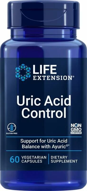Life Extension Uric acid control Контроль мочевой кислоты 60 капс.