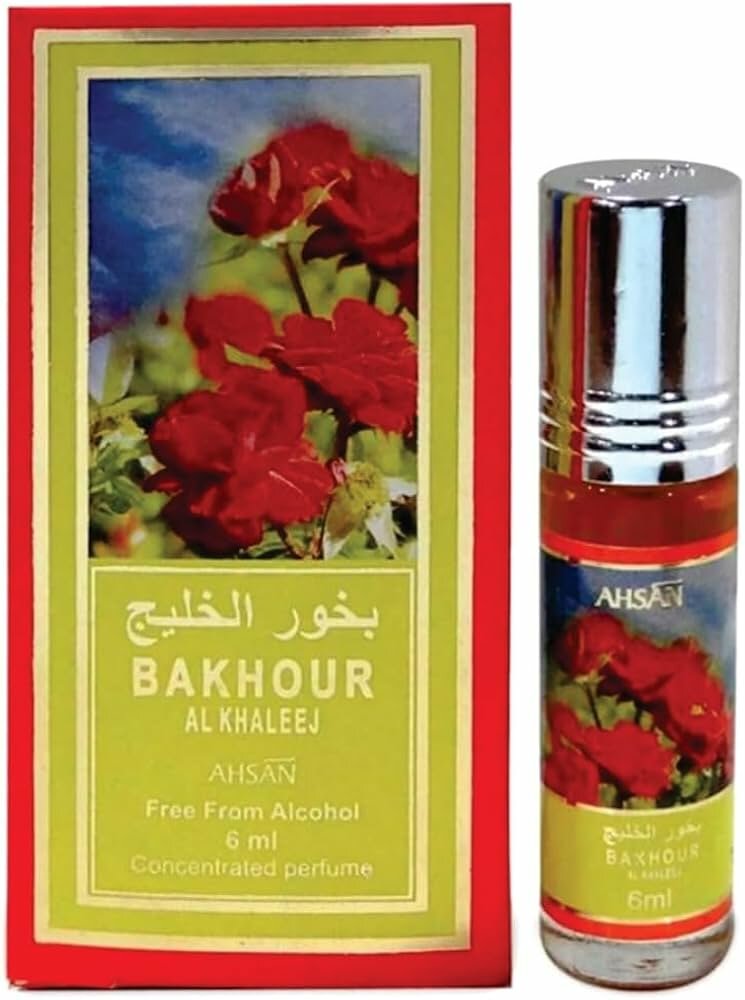 BAKHOUR AL KHALEEJ Concentrated Perfume, Ahsan (бахур АЛЬ халидж масляные индийские духи), ролик, 6 мл.