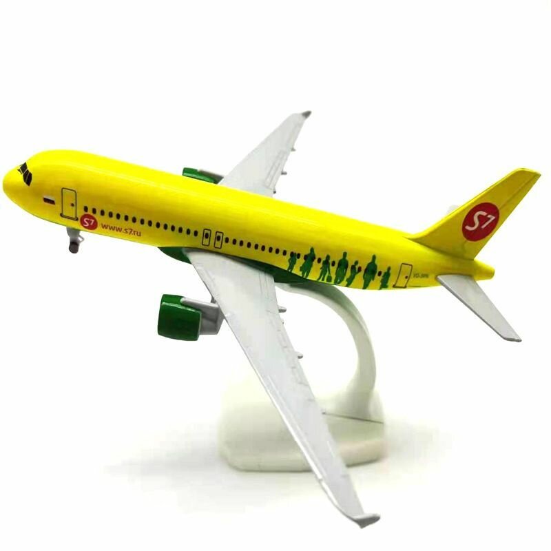 Модель самолета Airbus A320(1:200)S7 Airlines/Коллекция моделей самолетов в подарок
