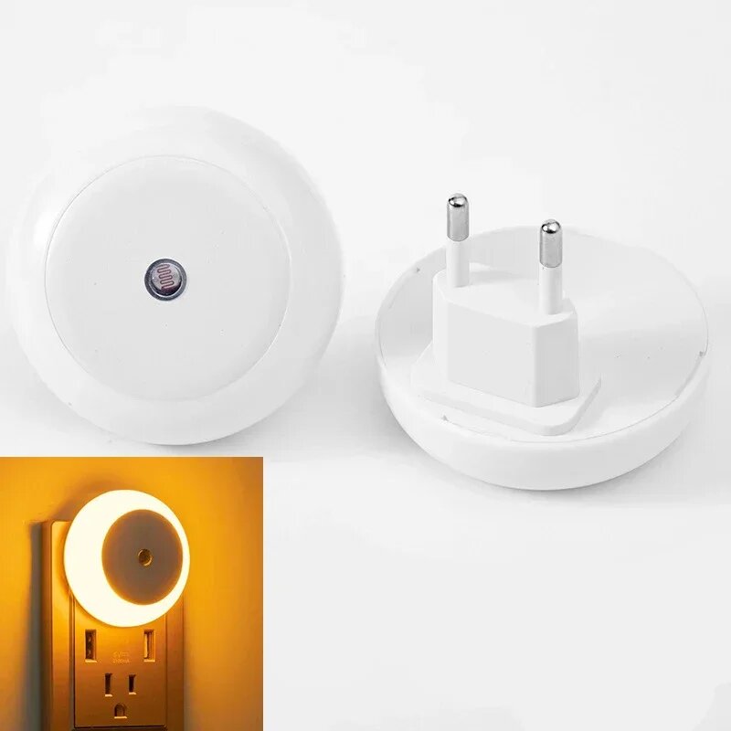 Ночник LINSBAYWU белый, amber light-EU Plug, Белый