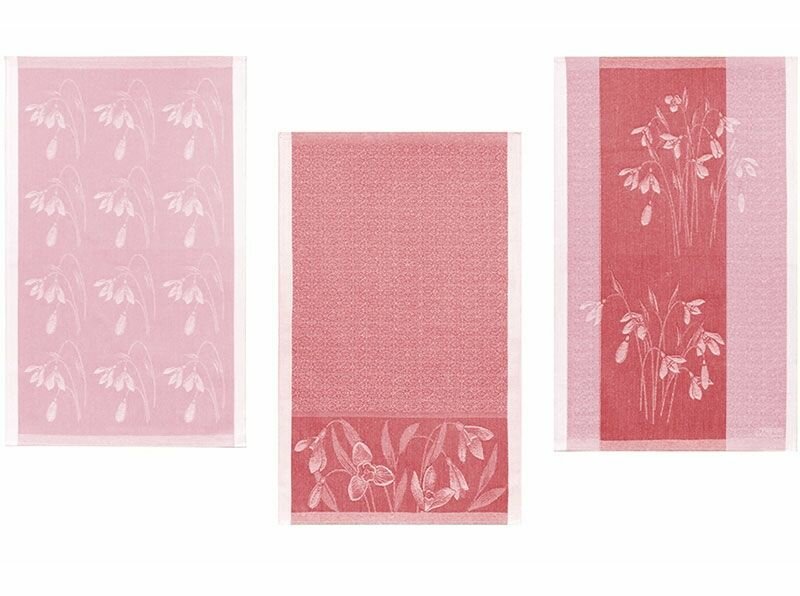 Набор полотенец Оршанский Льнокомбинат "Подснежники", лен/хлопок, 3шт